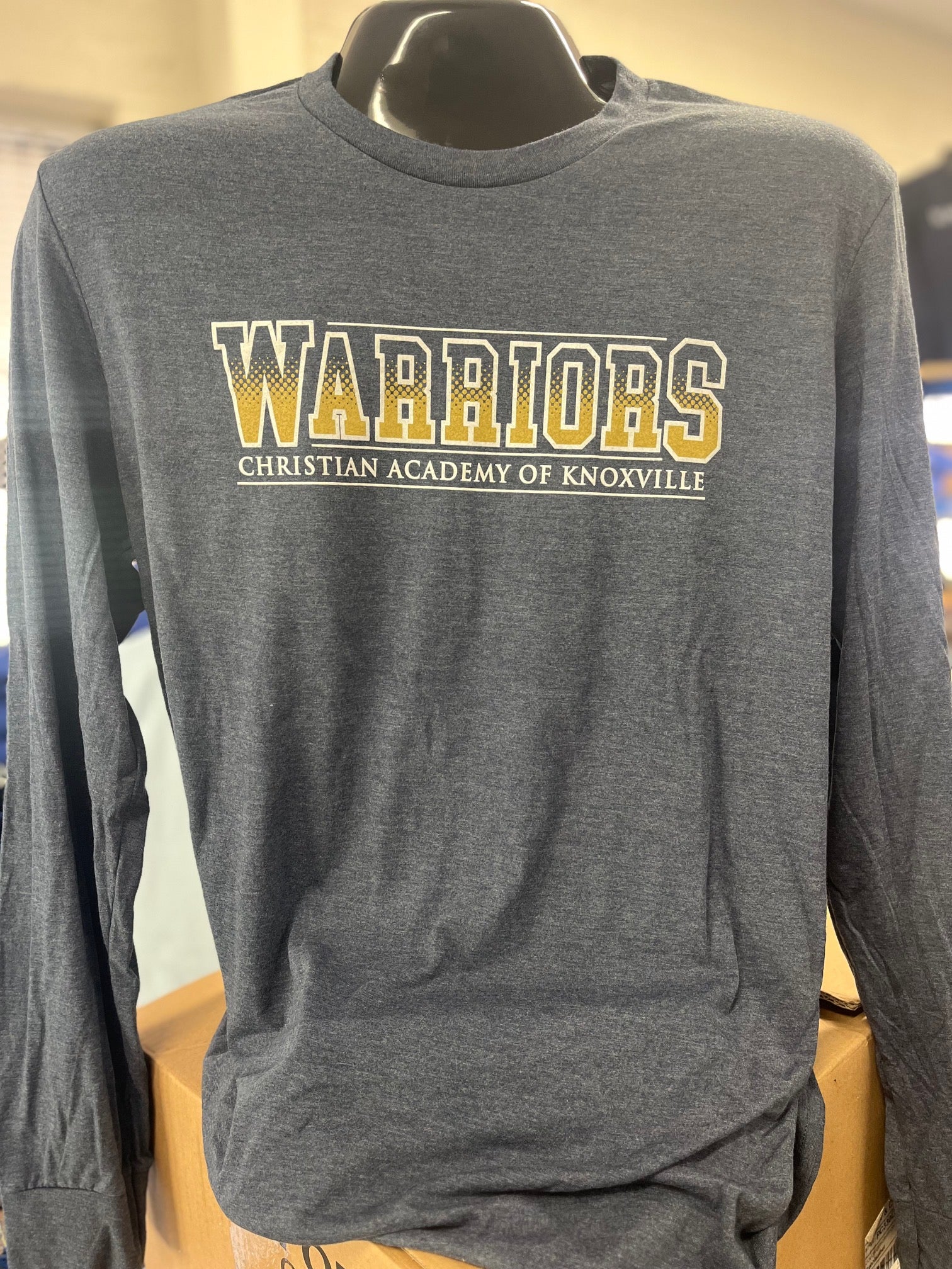 NAVY FROST FADE LONG-SLEEVE SHIRT | CAK Outfitters